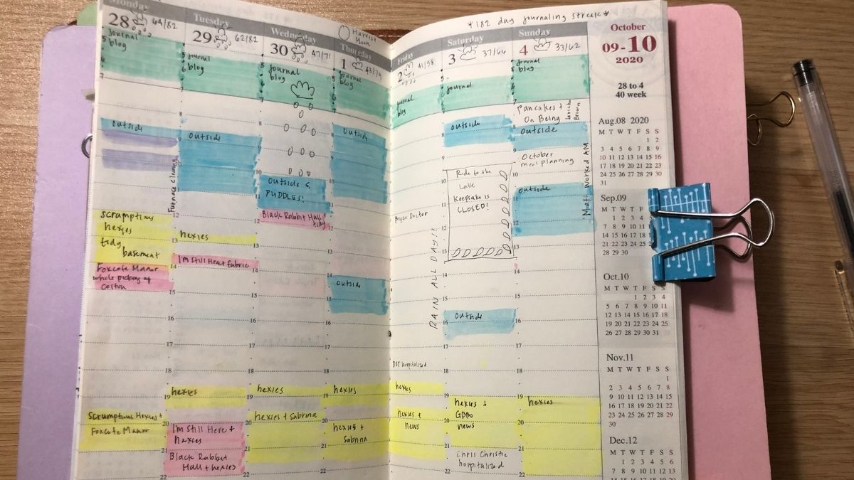 A Look Into Our Notebooks – Week 40 of 2020 – The Cozy Burrow