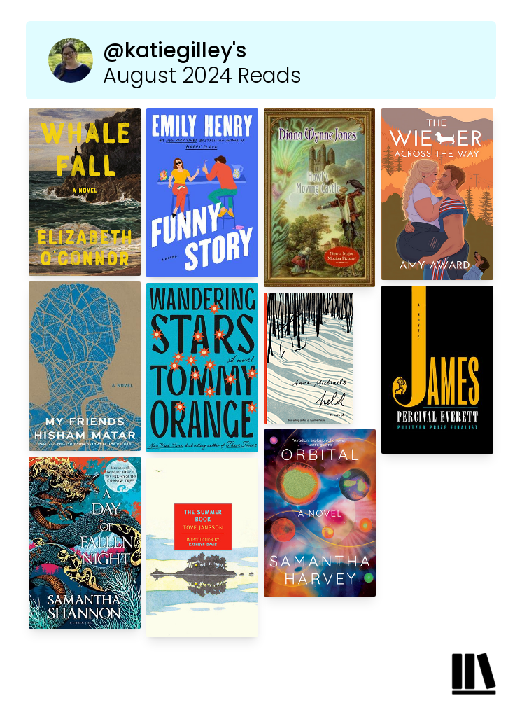 August 2024 Reading Review – The Cozy Burrow
