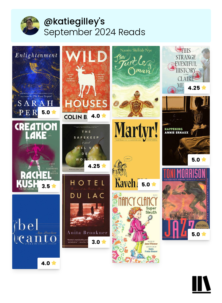 September 2024 Reading Review – The Cozy Burrow