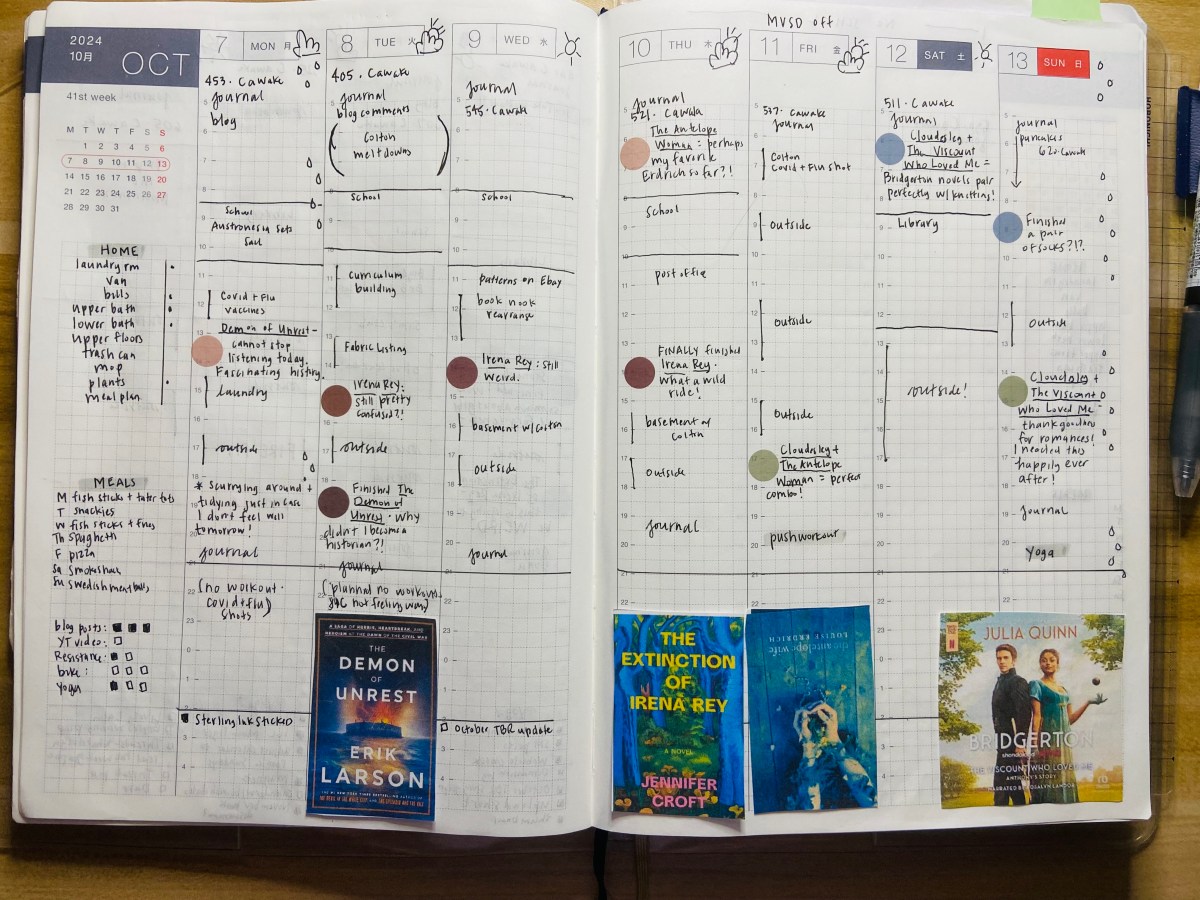 Week 41 In My Notebook | 2024 – The Cozy Burrow